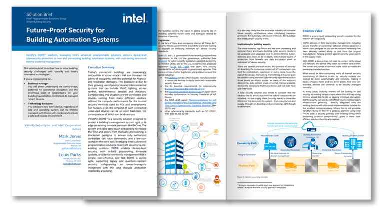 Future-Proof Security for Building Automation Systems – Veridify Security